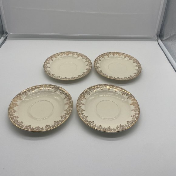 Edwin M Knowles | Dining | 4 Vintage Edwin M Knowles China Deco ...